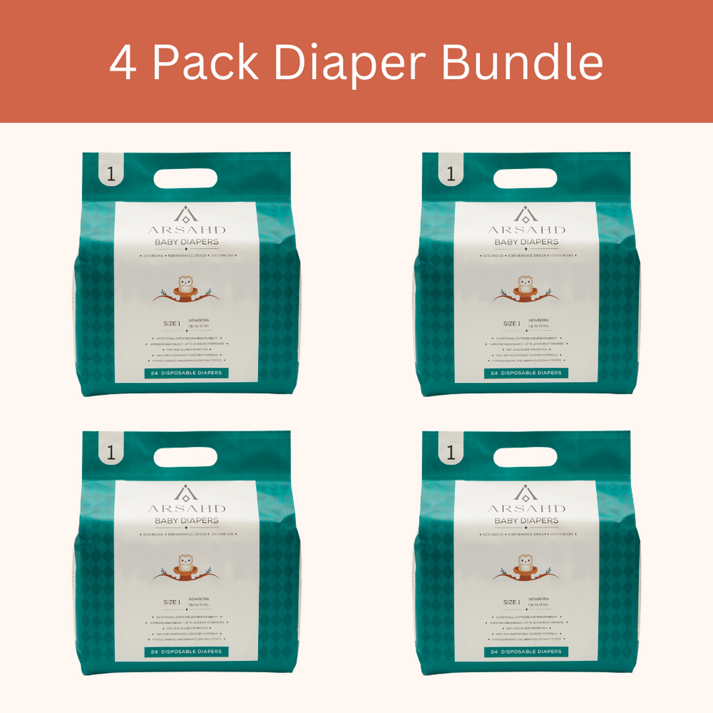 Arsahd Baby: Size 1 Small Pack of Superior Diapers